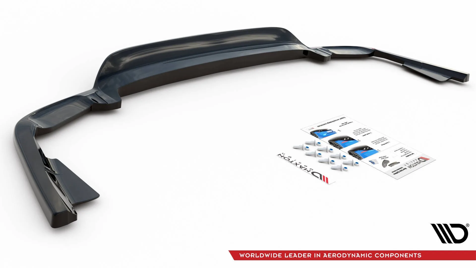 Central Rear Splitter (with vertical bars) Volvo XC60 Mk2 R-Design ...